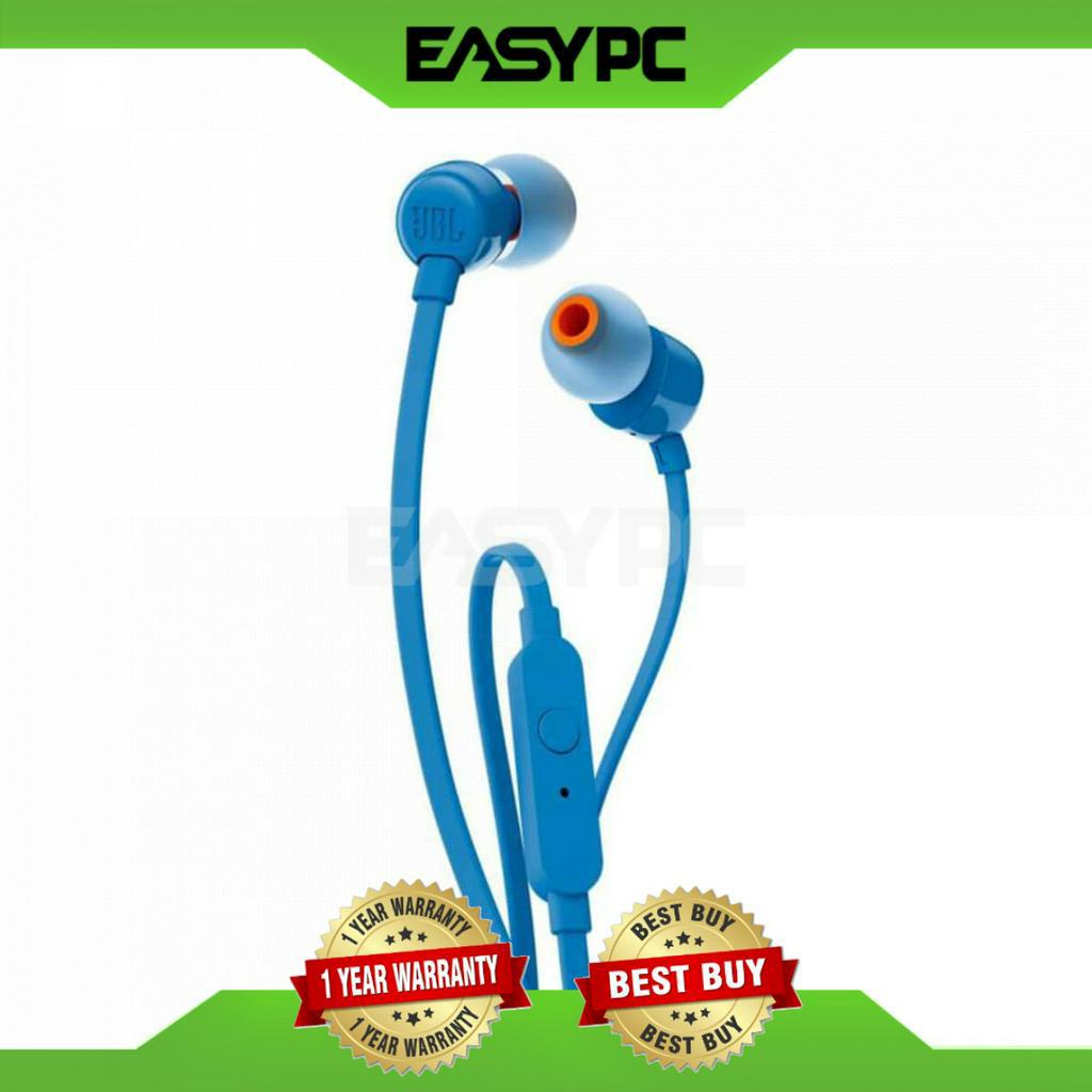 JBL T110 In-ear Earphone Blue | Shopee Philippines