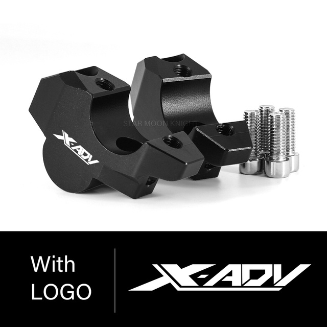 Motorcycle Handlebar Riser Drag Handle Bar Clamp Extend Adapter For ...