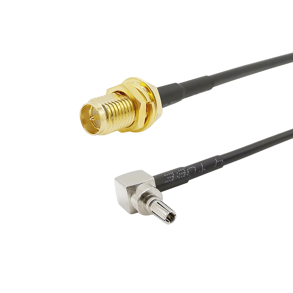 RP SMA Female to CRC9 Male Right Angle RG174 Pigtail Coaxial Cable ...