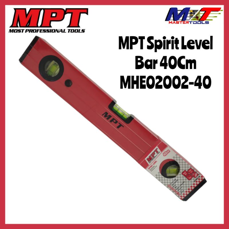 MPT Heavy Duty Spirit Level Bar 40Cm MHE02002-40 | Shopee Philippines