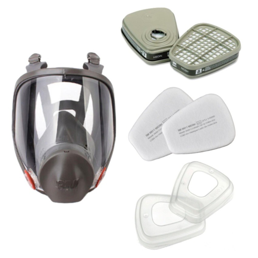 7 piece set 3M Respirators Full Facepiece 6800 | Shopee Philippines