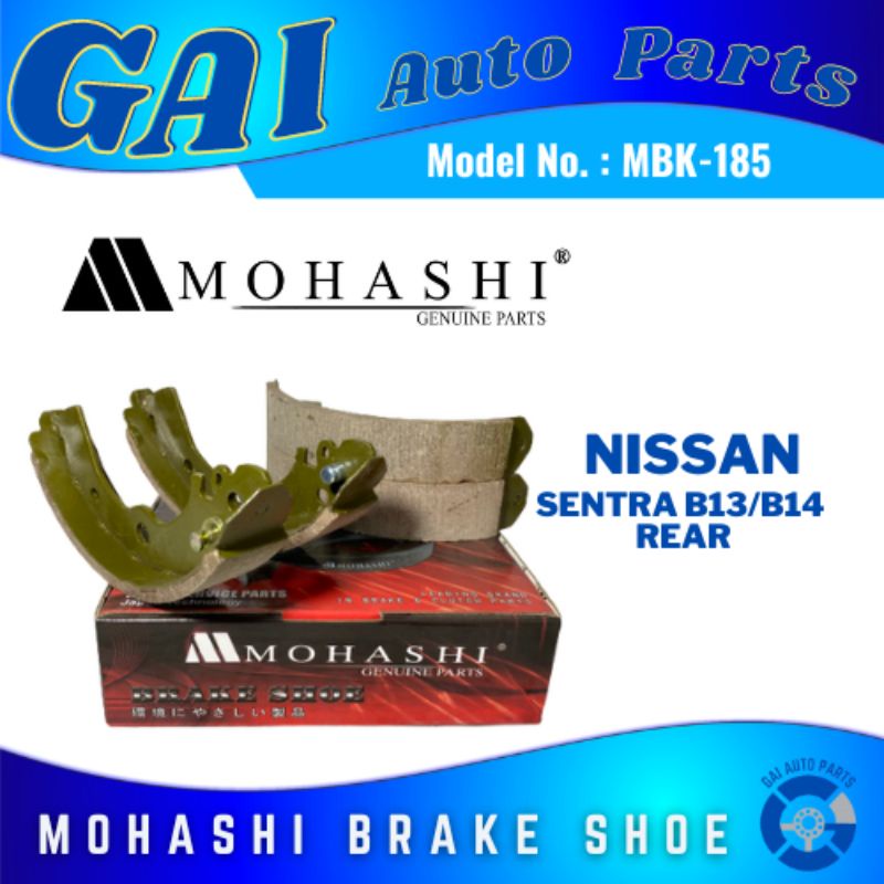 Brake Shoe for NISSAN Sentra B13 / B14 Rear (MBK-185) Mohashi Parts ...