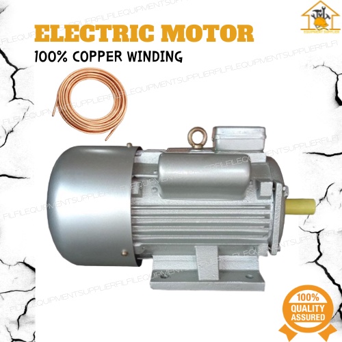 Heavy Duty 3HP Electric Motor 100% Copper winding Aluminum winding ...