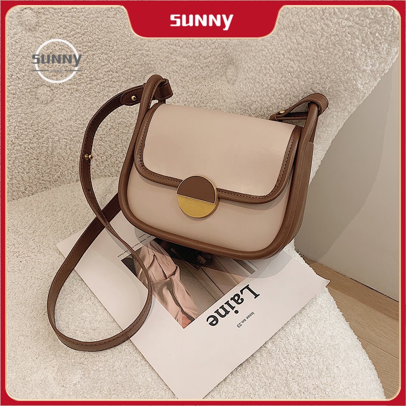 Simple Elegant Korean Bag Women Small Shoulder Bag Pure Color Casual ...