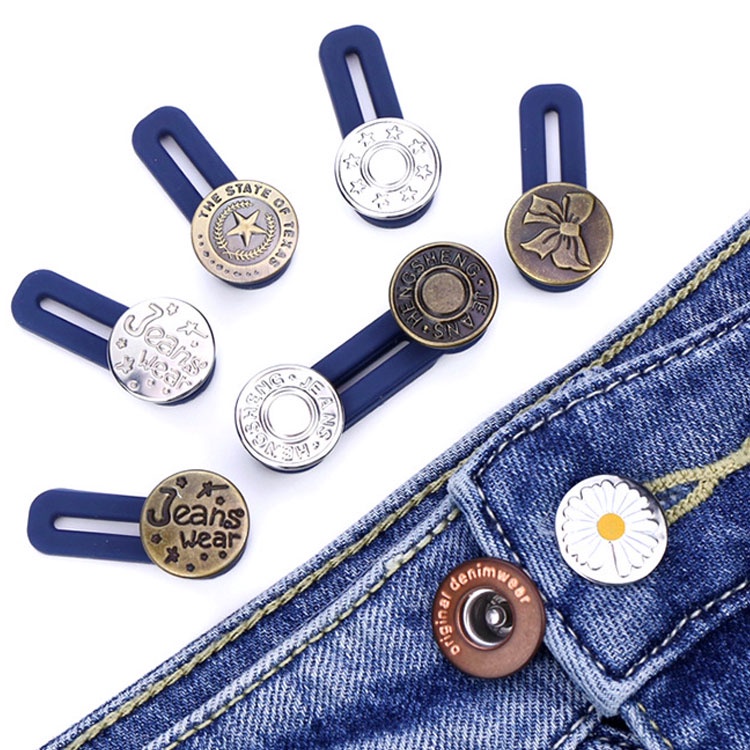 [3-10piece]Nail Free Buttons Extender Detachable Adjustable Buttons ...