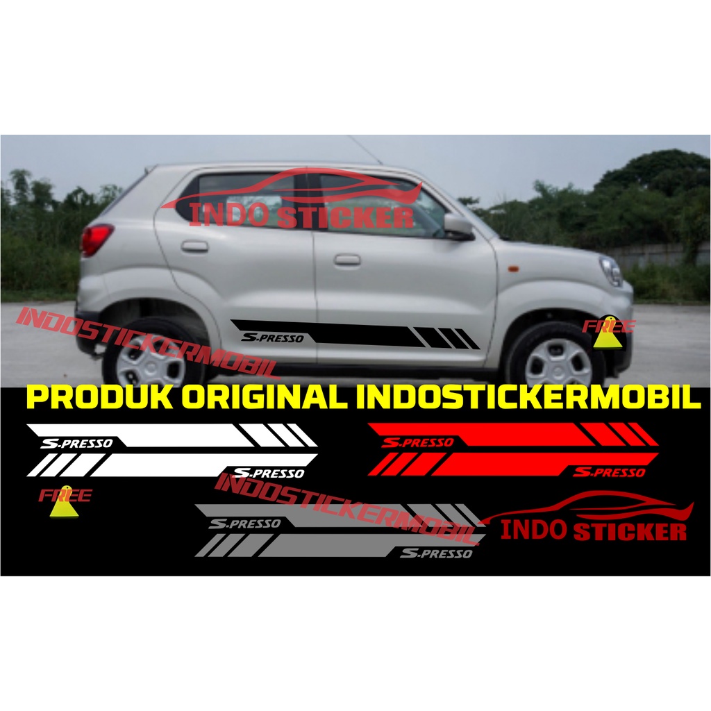 S presso cutting car stickers, suzuki s-presso side decal car stickers ...