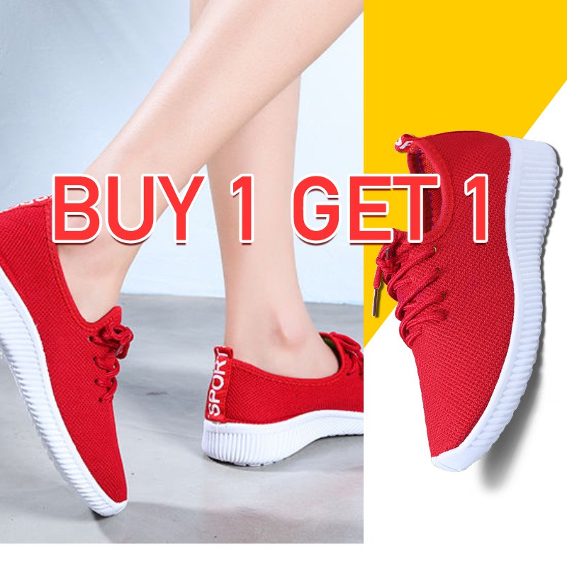 2PCS Buy 1 get 1 free KOREAN RUBBER SHOES WOMEN SHOES LOW CUT SNEAKERS ...