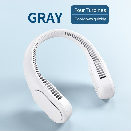 JISULIFE FA12R Bladeless Neck Cooler High-end Fan 4000mAh 360° Full ...