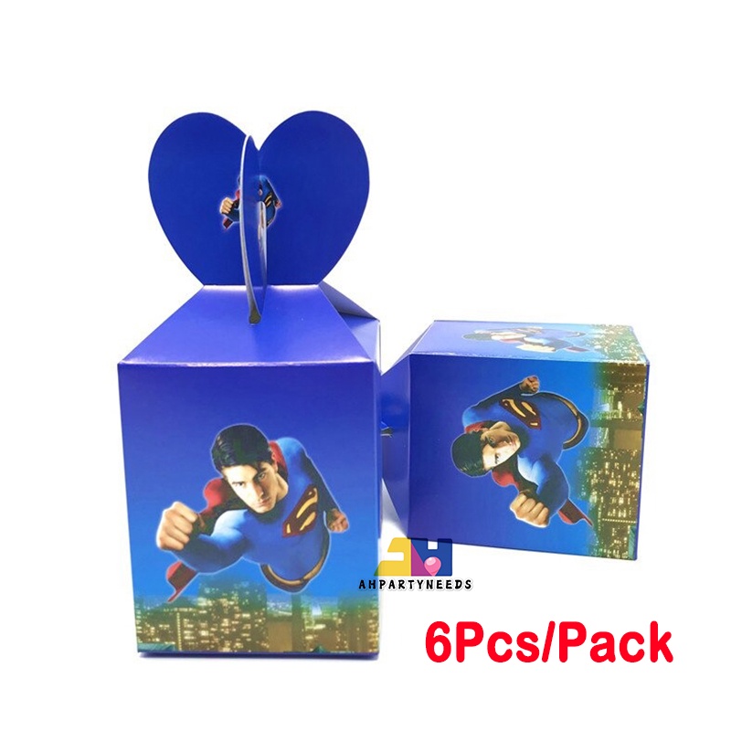 6pcs Cartoon Creative Candy Box Kids Birthday Party Decoration Favors ...