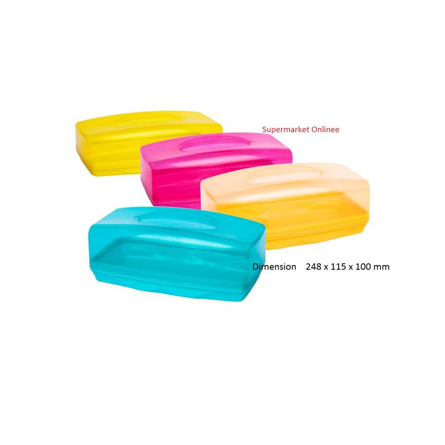 Tissue Holder / Plastic Tissue Box / Large & Thick Multi-Purpose Tissue ...