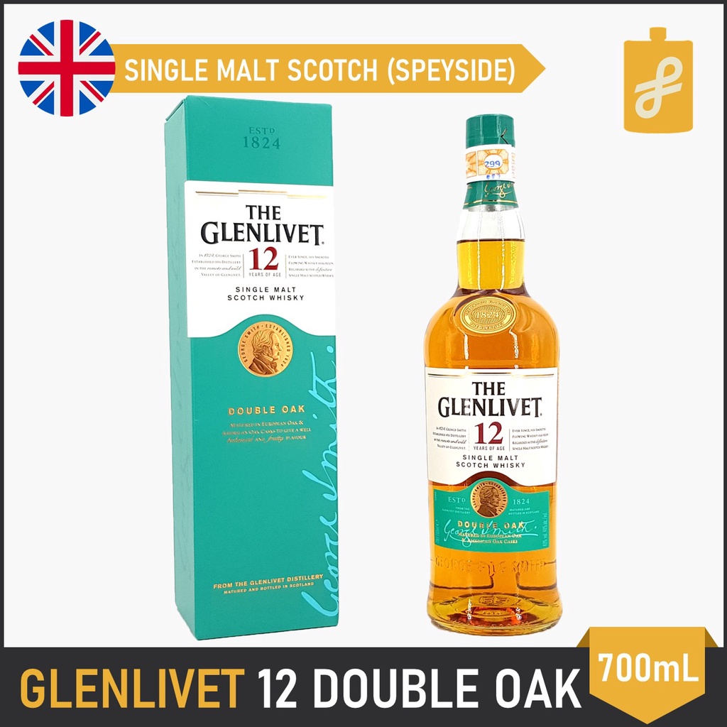 Glenlivet 12 Year Old Double Oak Whisky 700mL | Shopee Philippines
