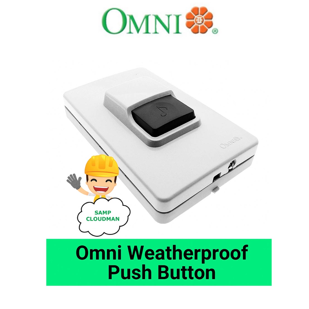 Omni Weatherproof Doorbell Push Button 1A 300V AC 3A 30V DC | Shopee ...