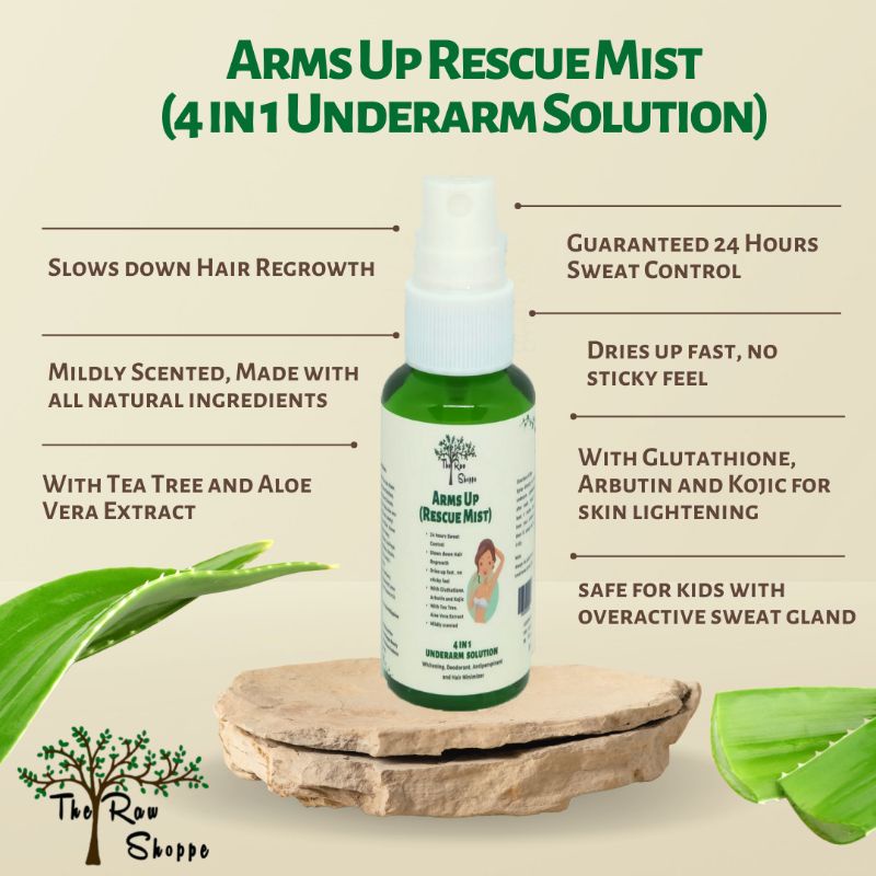 ARMS UP RESCUE MIST 4 IN 1 UNDERARM SPRAY | Shopee Philippines