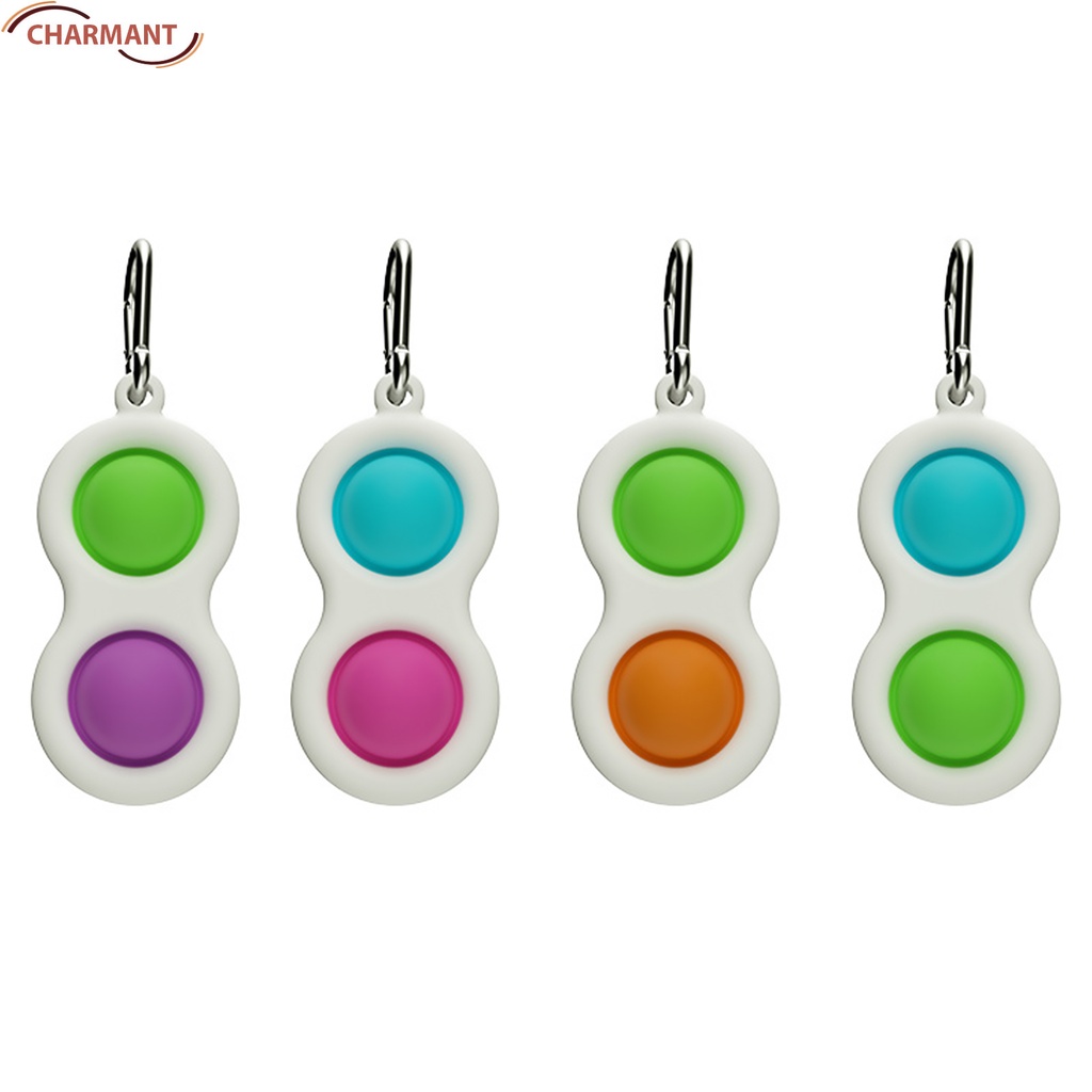 Mini Dimple Fidget Toy Keychain, Stress Relief Finger Toy for Kids ...