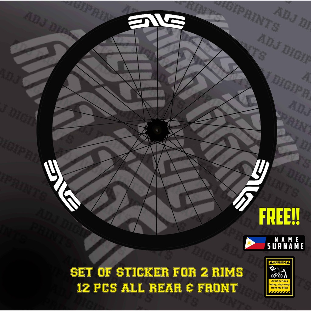 Enve Rim Decals Sticker for ROAD BIKE | Shopee Philippines