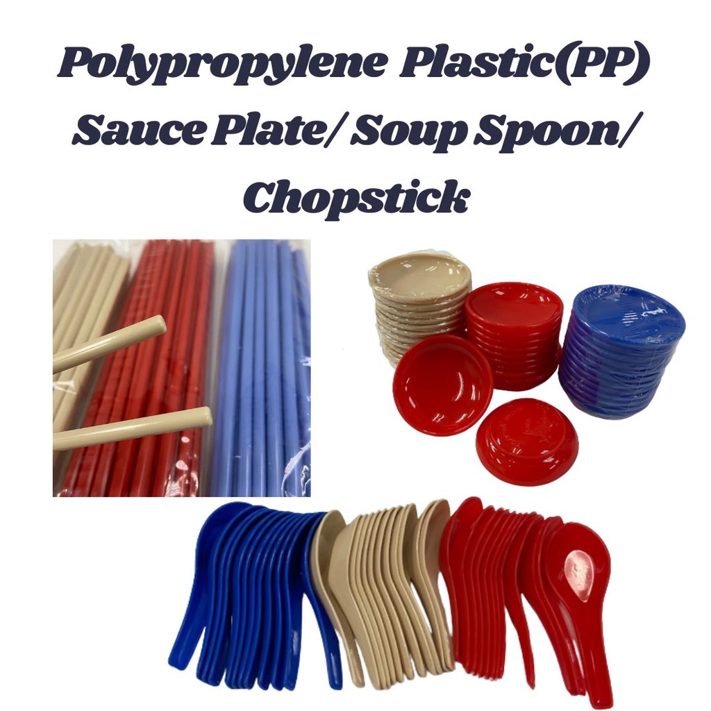 Polypropylene Plastic Soup Spoon/ Sauce Plate/ Chopstick (PP Plastic ...