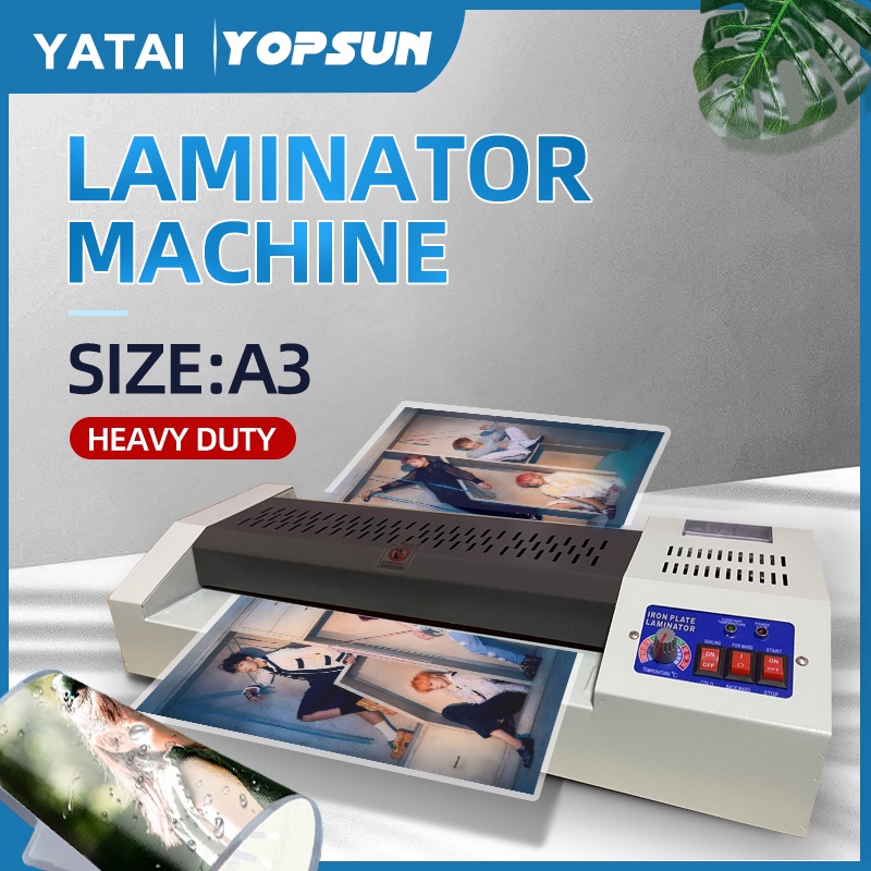 Yatai Laminating Film Machine A4/A3 Heavy Duty HOT/COLD/REVERSE 220v ...