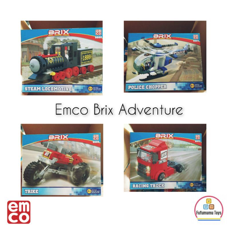 Emco BRIX ADVENTURE CAR AIRCRAFT TRAIN BUS TRUCK | Shopee Philippines