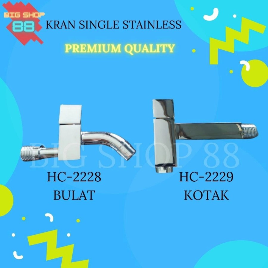 HALCON PREMIUM STAINLESS WALL SINGLE WALL WATER FAUCET | Shopee Philippines