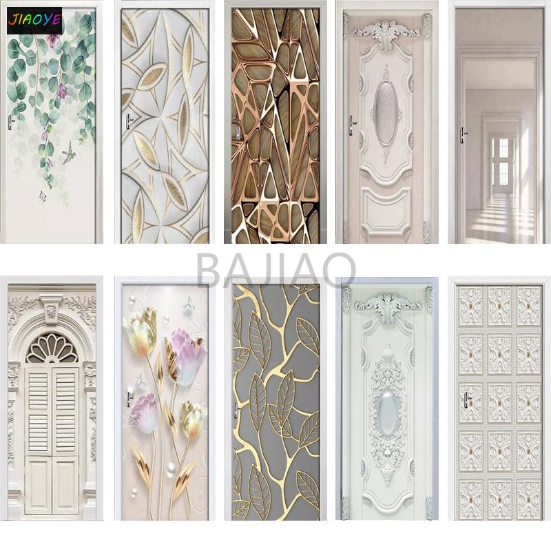 Custom Door Sticker fridge stickers Home Decor Door Wrap Mural ...