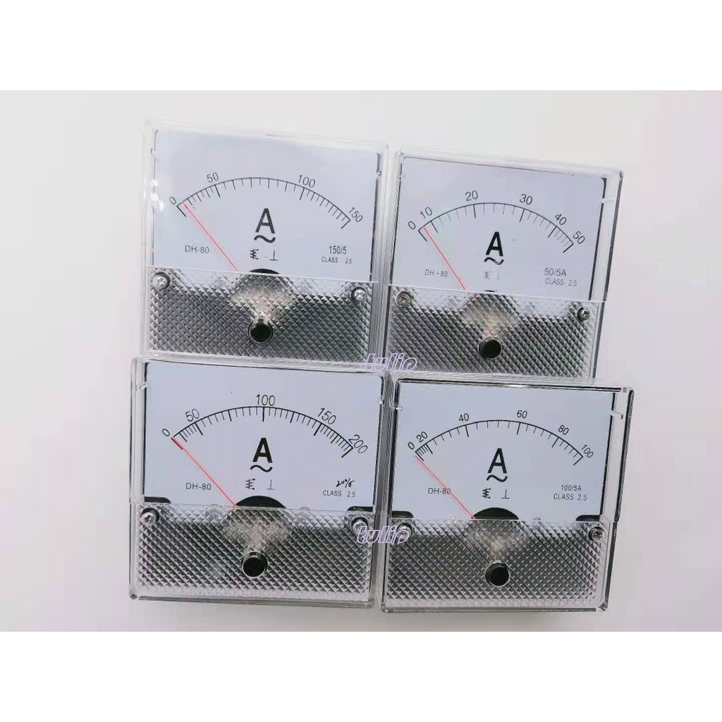 Plastic Analog Pointer Ammeter Ampere Meter Amp Panel 30A-500A ...