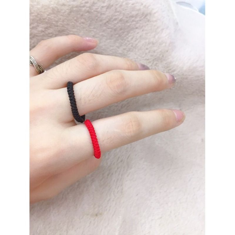 lucky black & red string ring | Shopee Philippines