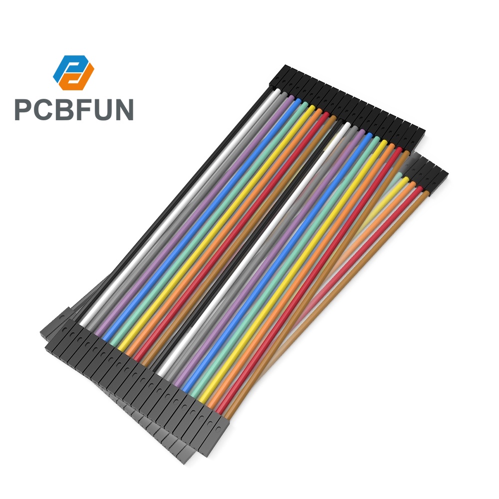 Pcbfun Dupont Cables 10Cm 20Cm 30Cm 40Pin Male To Female Breadboard ...