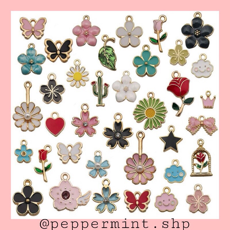 Assorted charms / pendants (10pcs) Design D | Shopee Philippines