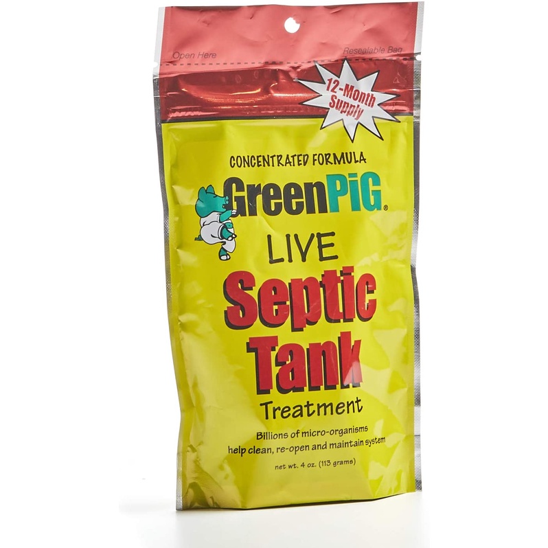 GREEN PIG 52 Live Tank Treatment Aids in The Breakdown of Septic Waste ...