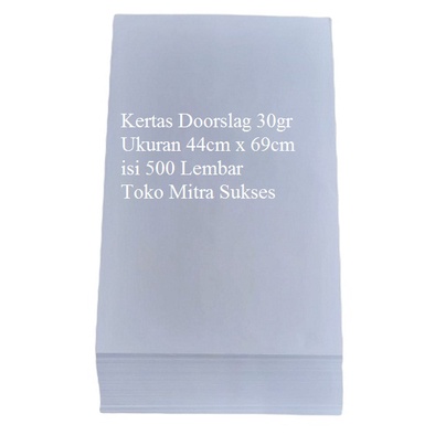 White Doorslag Paper 30gr 44cm x 69cm contains 500 sheets | Shopee ...