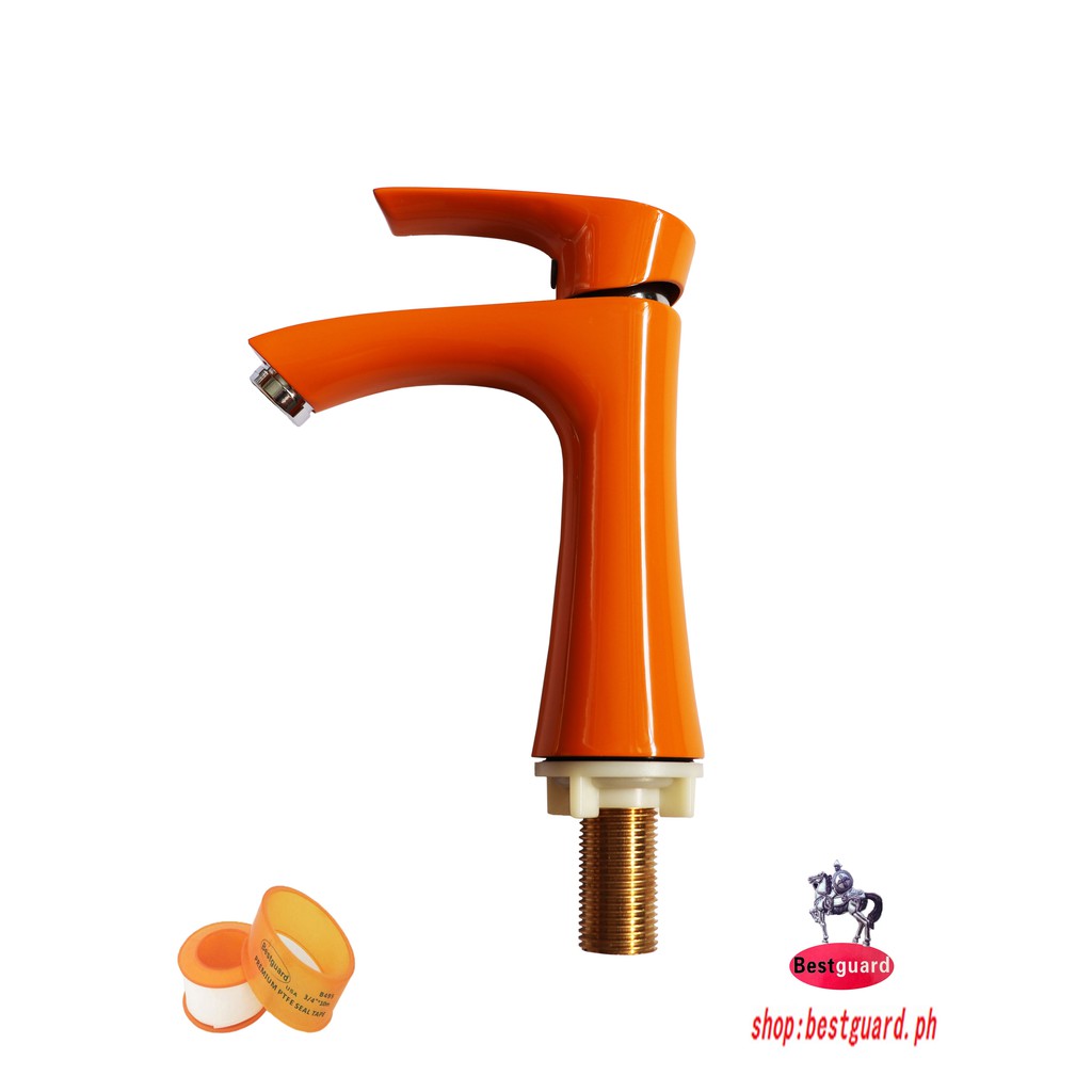 BESTGUARD B7617 LACQUER BASIN PILLAR TAP WITH FREE TEFLON | Shopee ...
