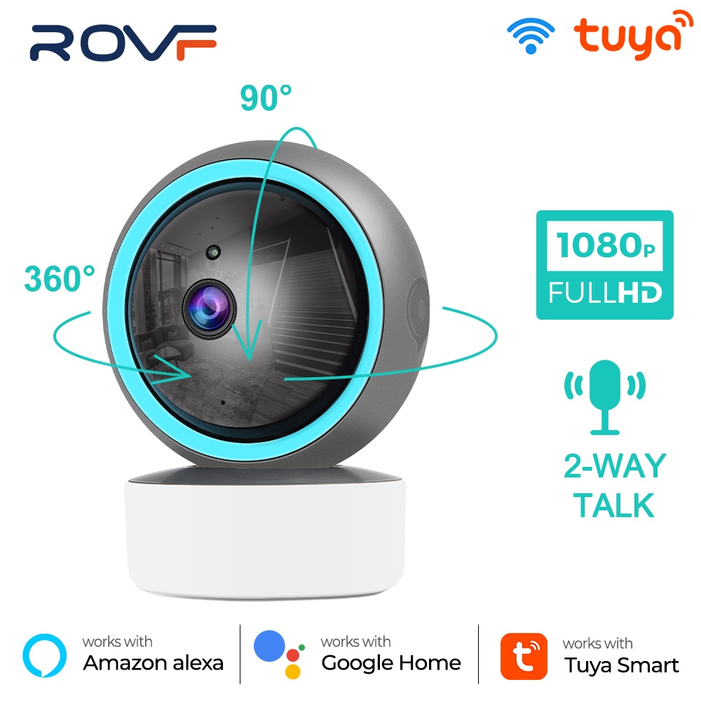 ROVF 1080P Tuya Smart Mini Wi-Fi Ip Camera Indoor Wireless Security ...