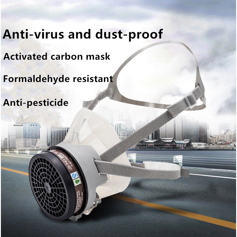 SICHUANG gas mask, anti-virus spray paint welding smoke mask, half face ...
