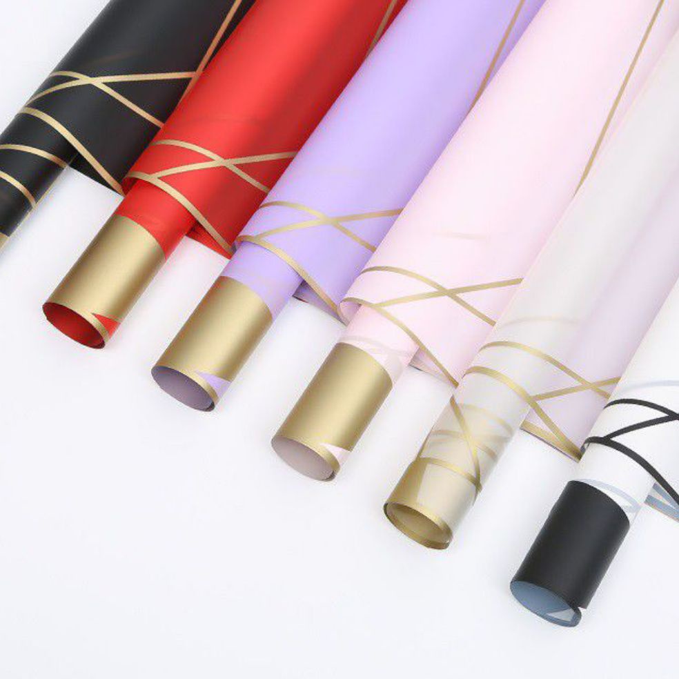 Wrapping Paper HX-Golden Line(per piece) | Shopee Philippines