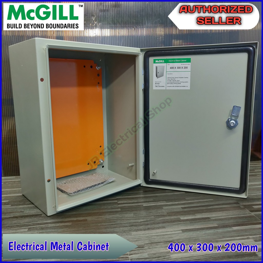 Mcgill Electrical Metal Cabinet 400x300x200mm | Shopee Philippines
