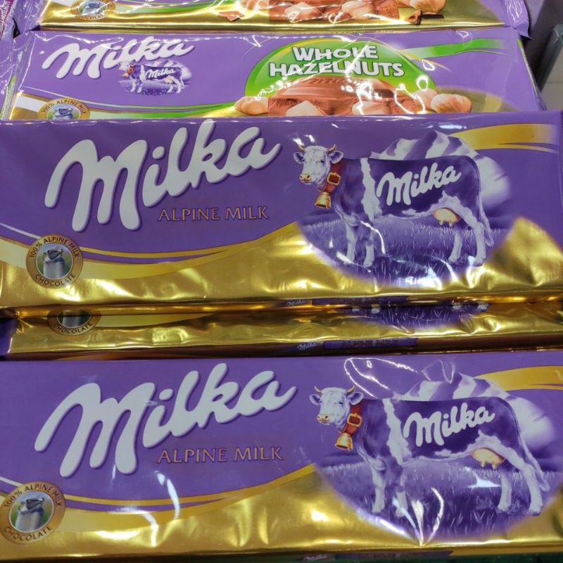 MILKA Tablet Chocolate Bar 270g -Alpine Milk | Shopee Philippines