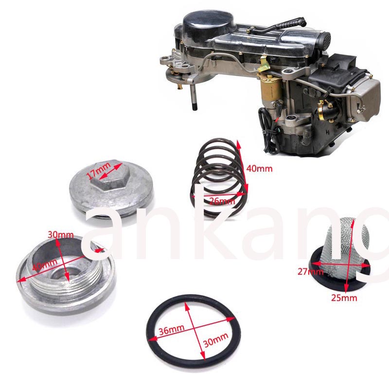 GY6 50cc To 150cc 125/150 Engine Parts Plug Moped Oil Filter Drain ...