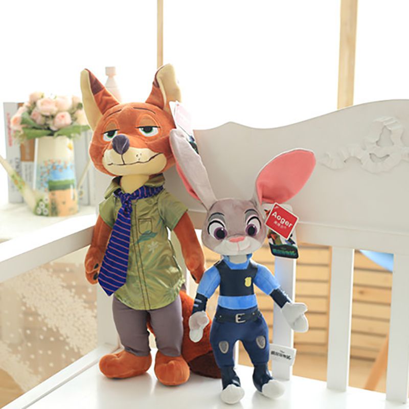 Zootopia/zootropolis Charming Judy Hopps And Nick Wilde Plush Toy For ...