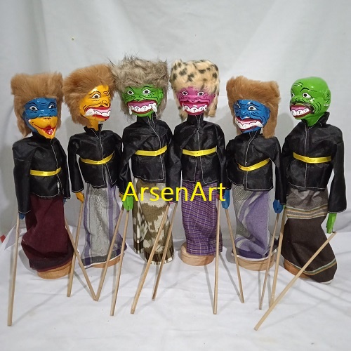 KAYU Wayang Golek Wood Wayang Golek Sunda Blind Denawa Giant Medium ...