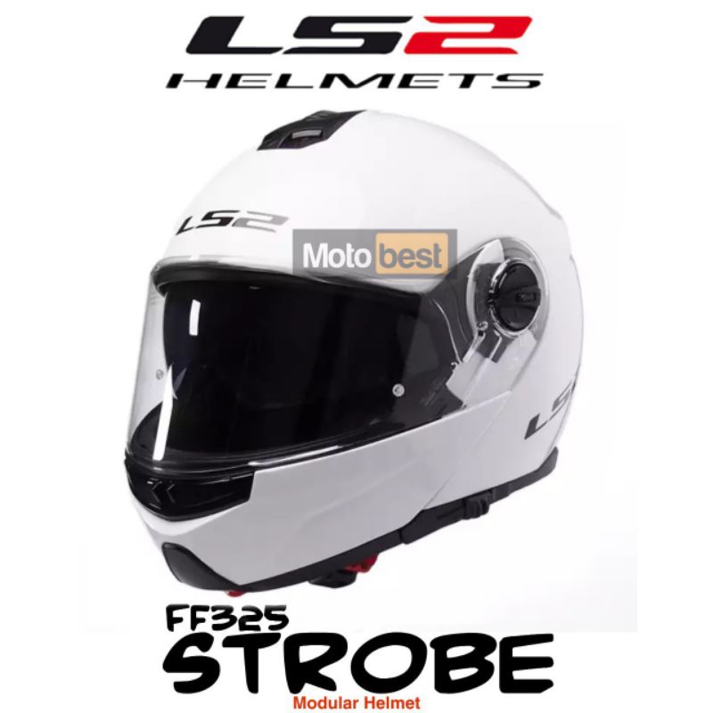 LS2 FF325 Strobe Modular Helmet Dual Visor | Shopee Philippines