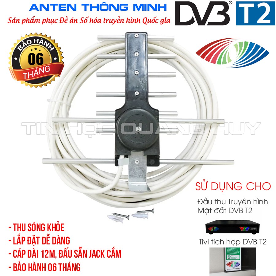 Smart DVB T2 Antenna set + 12m cable + connector | Shopee Philippines