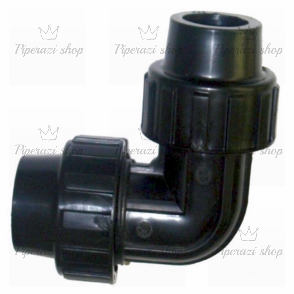 PE Compression Fittings Black Elbow (1/2 to 1) | Shopee Philippines
