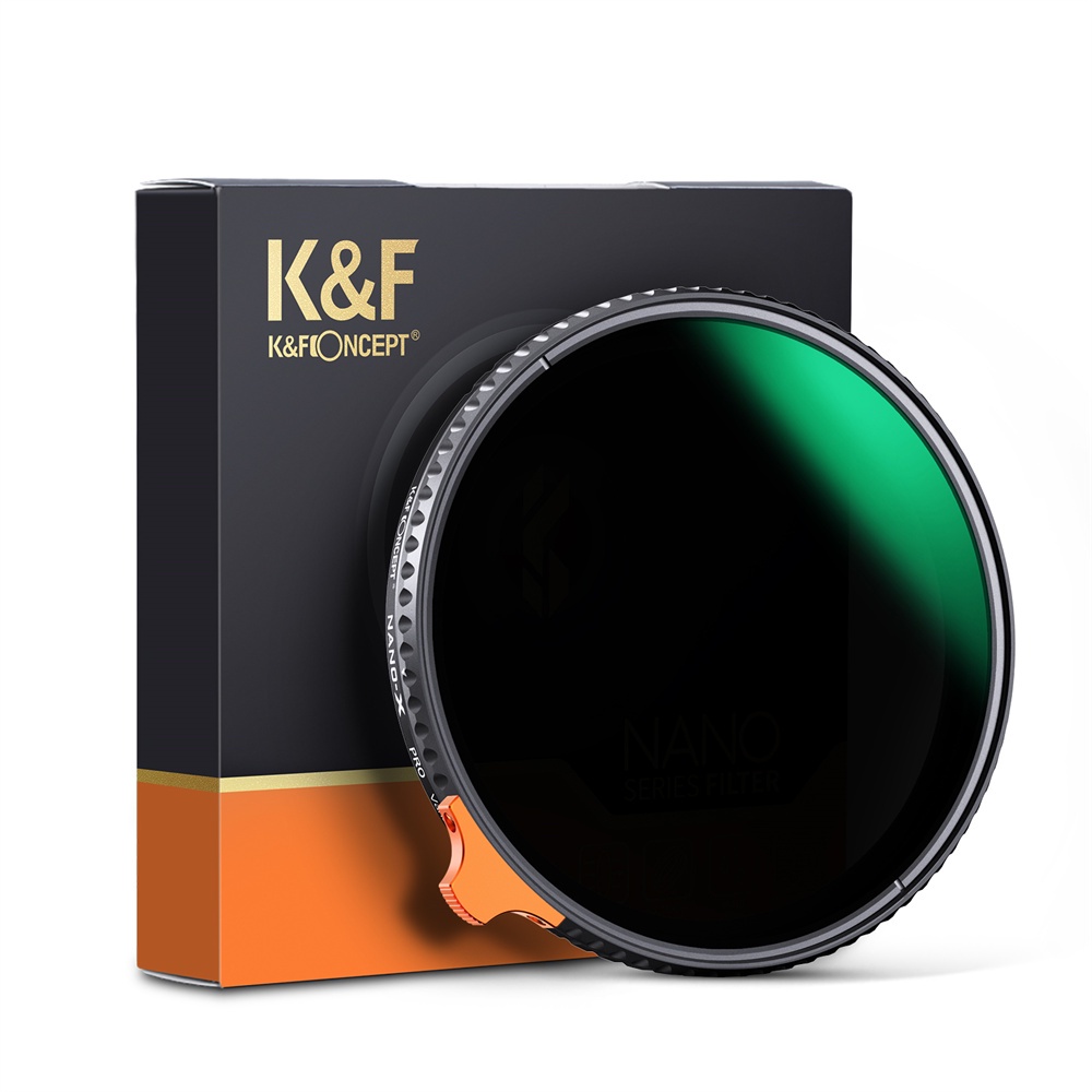 K&F Concept ND2-ND400 Pro (1-9 Stops) Lens Filter ND Fader Variable Neutral Density 49 52 55 58 ...