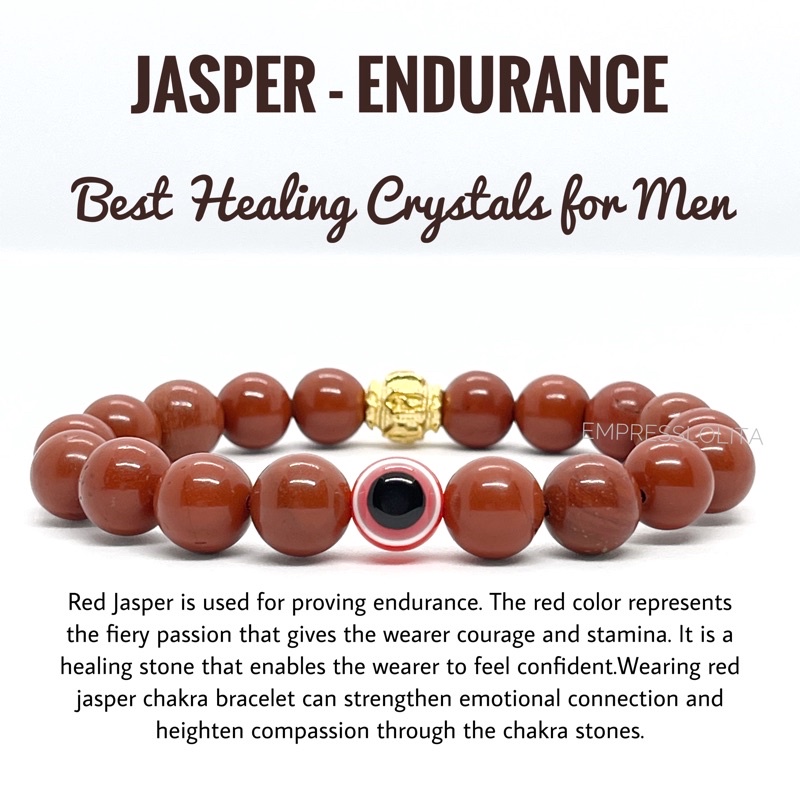 Authentic JASPER - ENDURANCE Best Healing Crystals for Men | Shopee ...