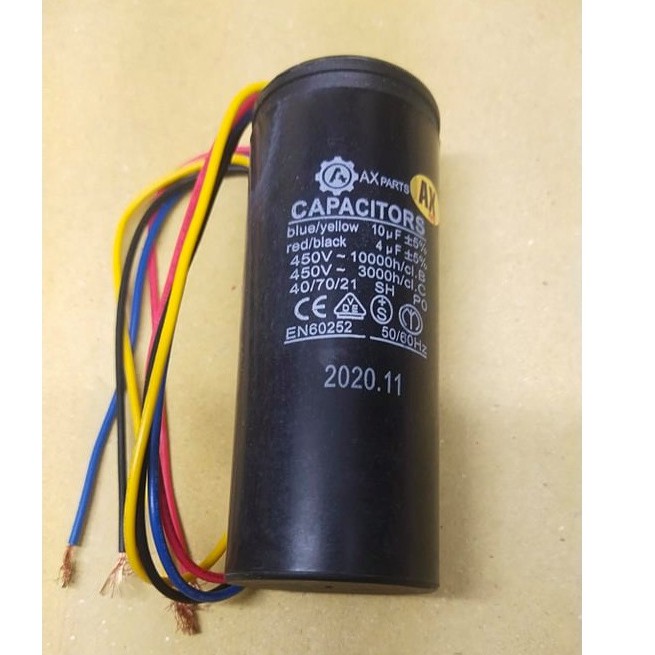 10 + 4 uF DUAL CAPACITOR FOR WASHING MACHINE | Shopee Philippines