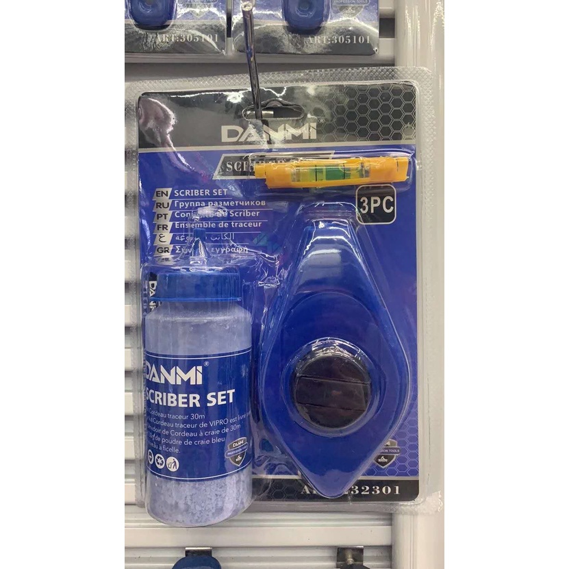 Line Reel / ChalkLine / Pitik with Level Bar 50 meters / Chalk Powder ...