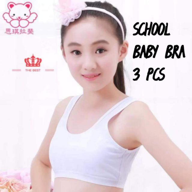 3pcs School Baby Bra | Shopee Philippines