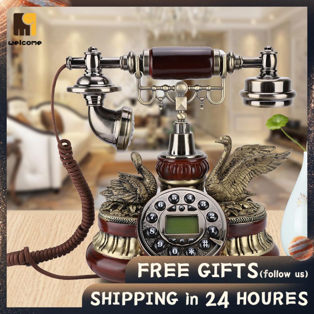 Welcomehome Retro Antique Phone European Old Style Classic Landline ...