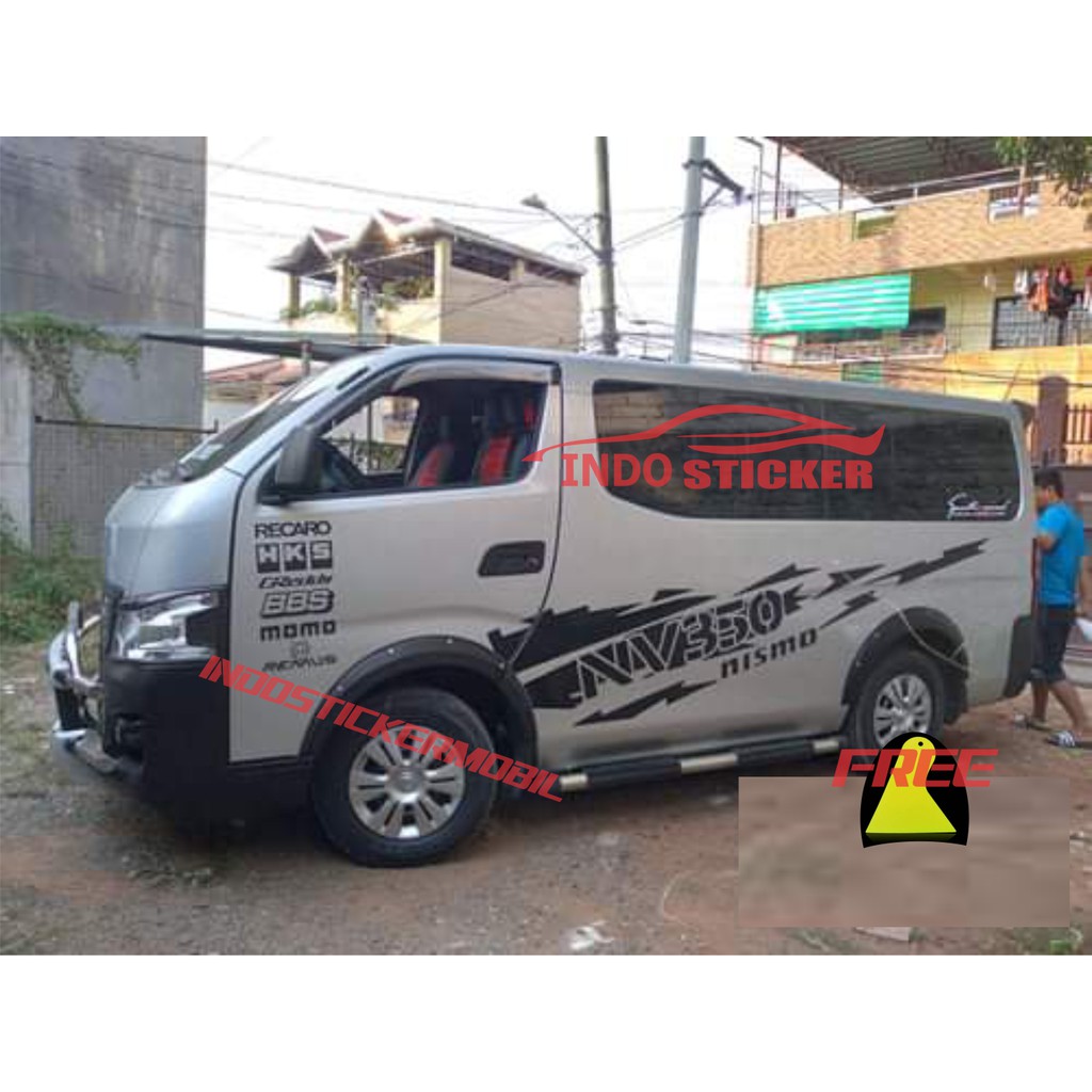 Nissan NV350 ELF CAR STICKER MINIBUS NISMO NV 350 SIDE BODY STICKER ...