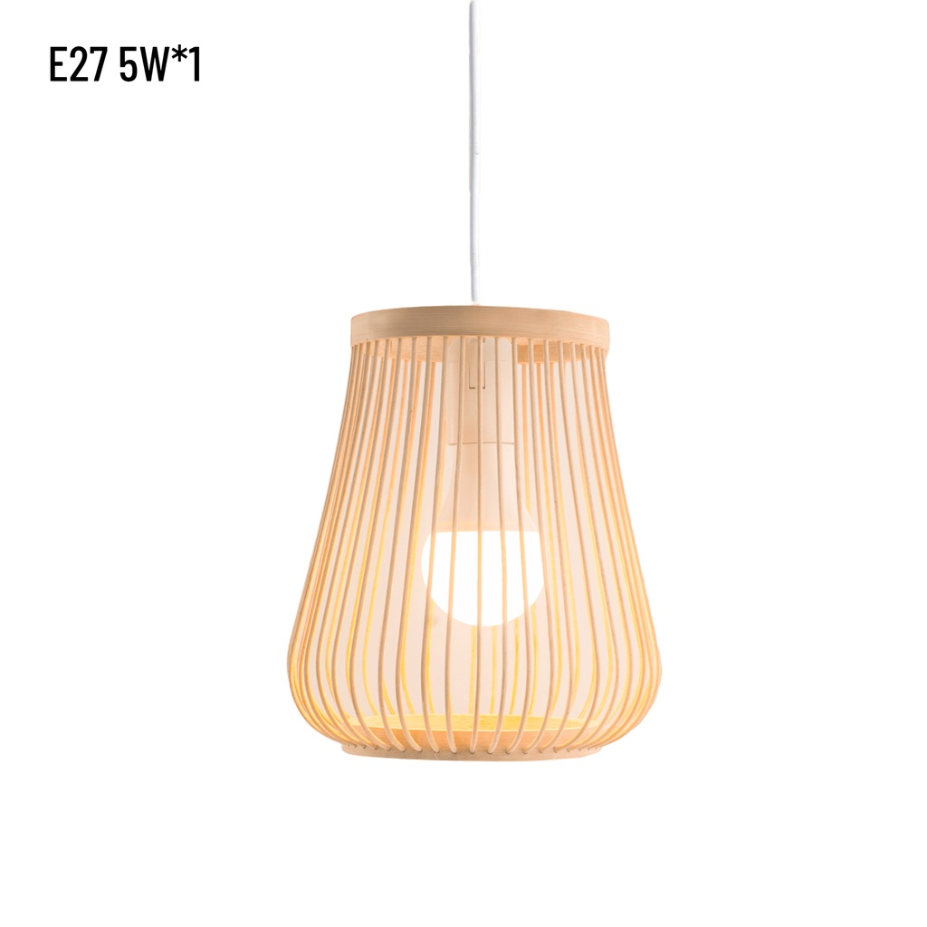 Nordic Pendant light Handmade bamboo Pendant light for dining bedroom ...